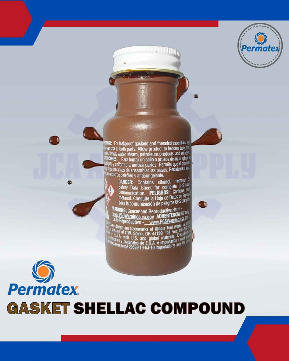 Permatex Gasket Shellac Compound(59ML) | JCA AUTO SUPPLY